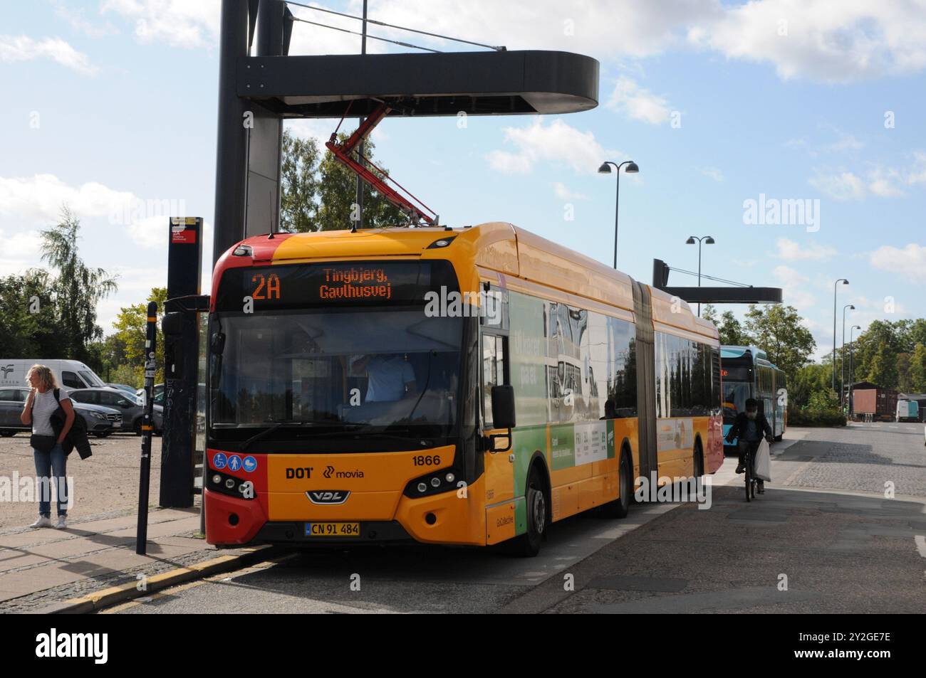 Copenhagen/ DenmarK/10 september 2024/ Route 2A danish public bus ...
