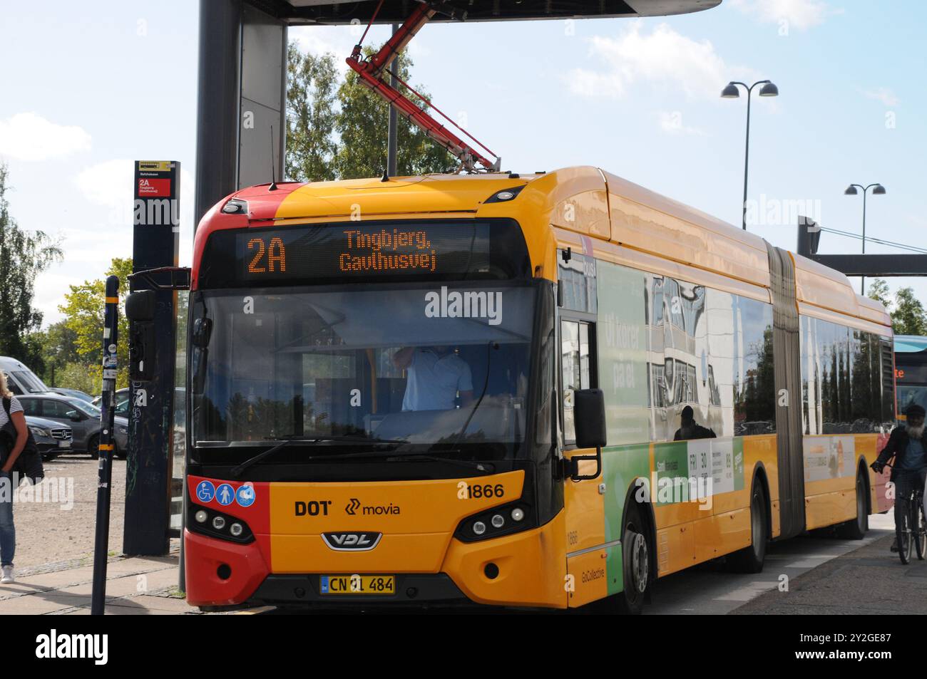 Copenhagen/ DenmarK/10 september 2024/ Route 2A danish public bus ...