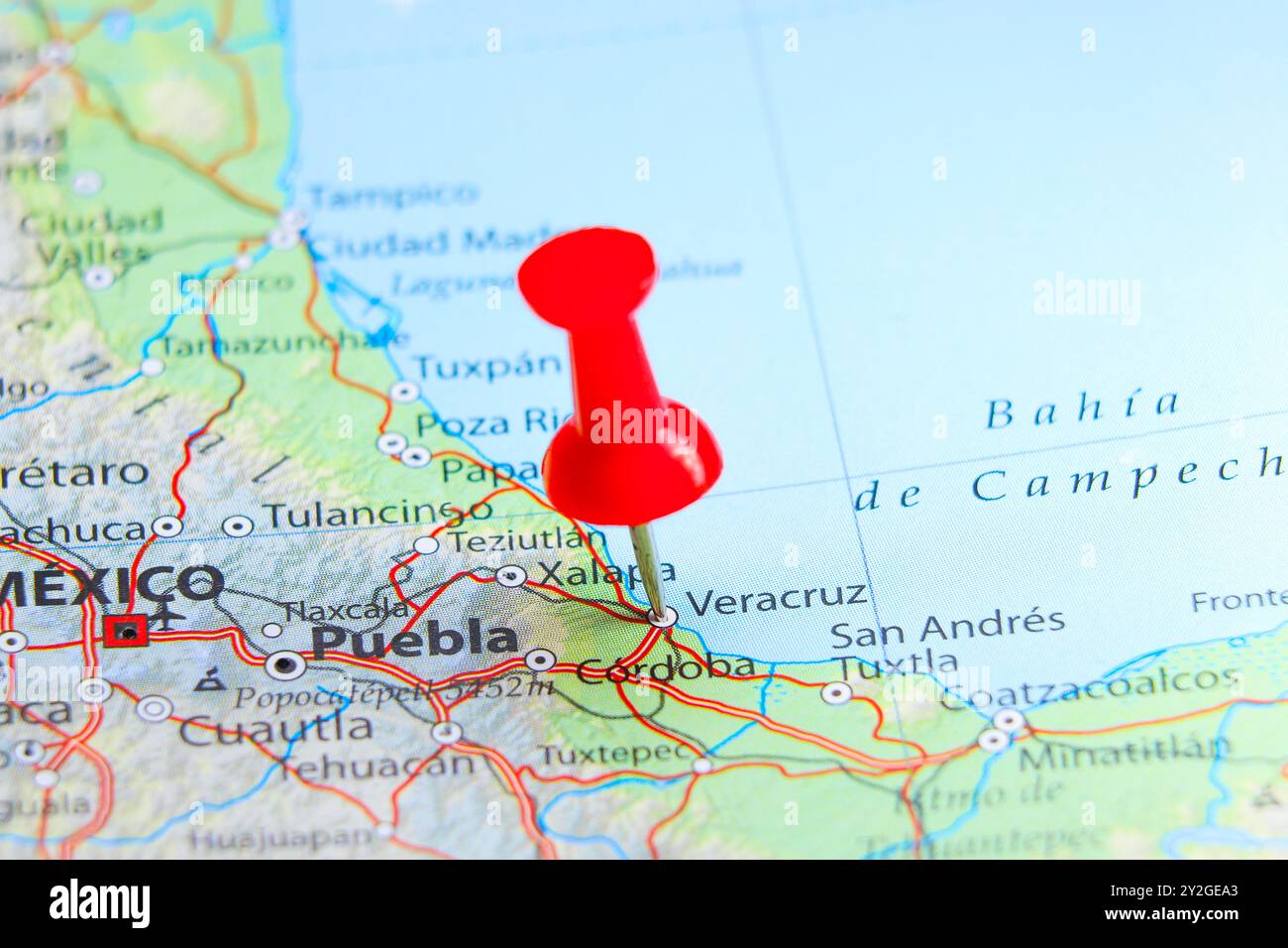 Veracruz mexico map hi-res stock photography and images - Alamy