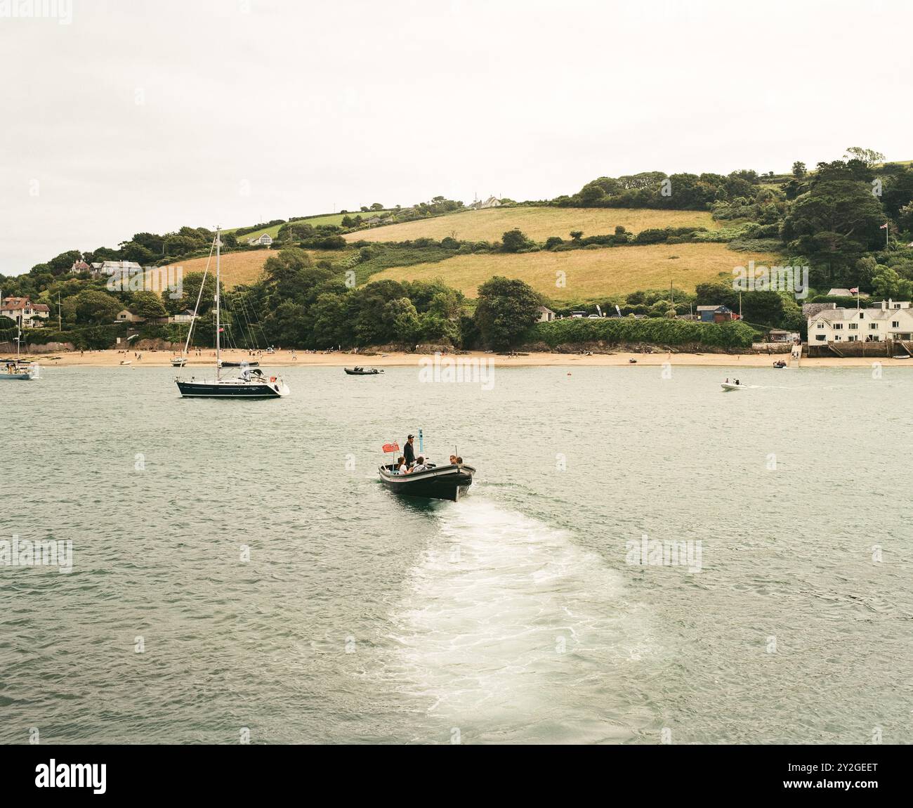 Salcombe passenger ferry boat between East Portlemouth beach and ...