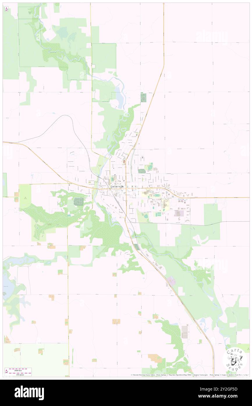Emmet county map Cut Out Stock Images & Pictures - Alamy