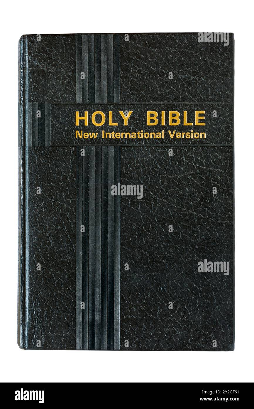 Holy Bible New International Version isolated on white background Stock ...