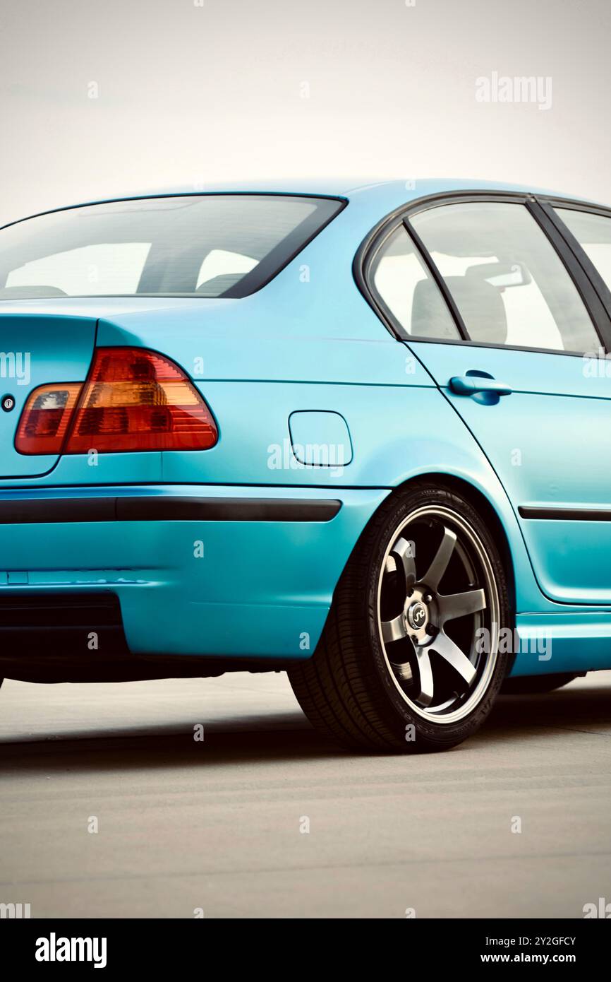 Blue BMW E46 Stock Photo - Alamy