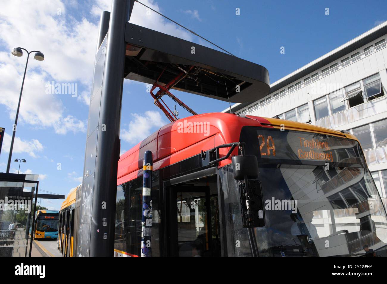 Copenhagen/ DenmarK/10 september 2024/ Route 2A danish public bus ...