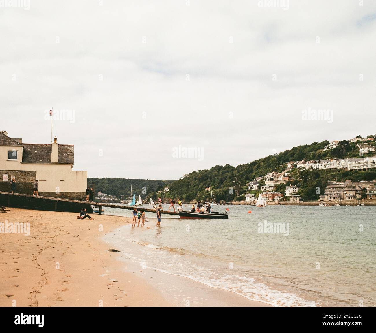 Salcombe passenger ferry boat between East Portlemouth beach and ...