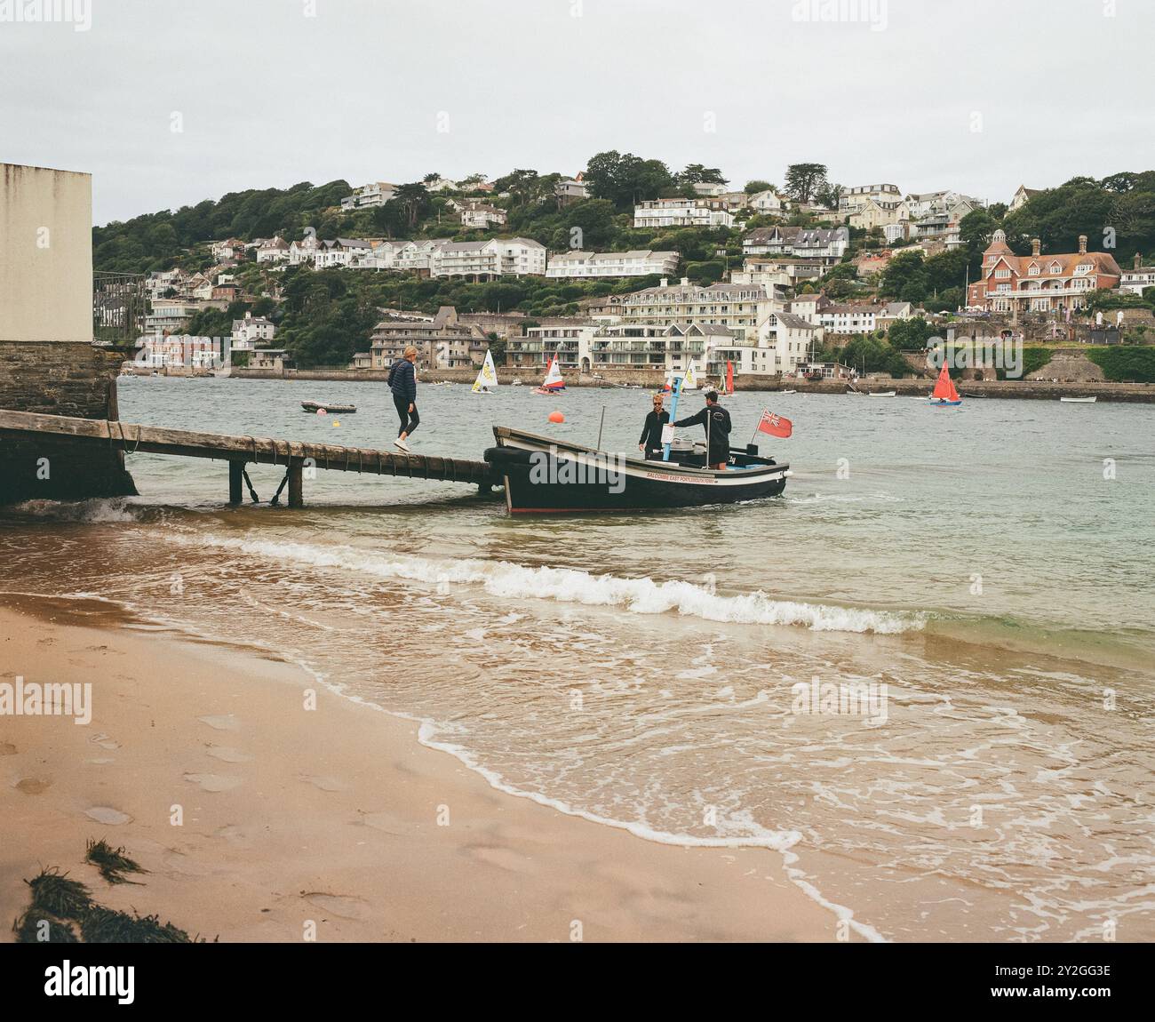 Salcombe passenger ferry boat between East Portlemouth beach and ...