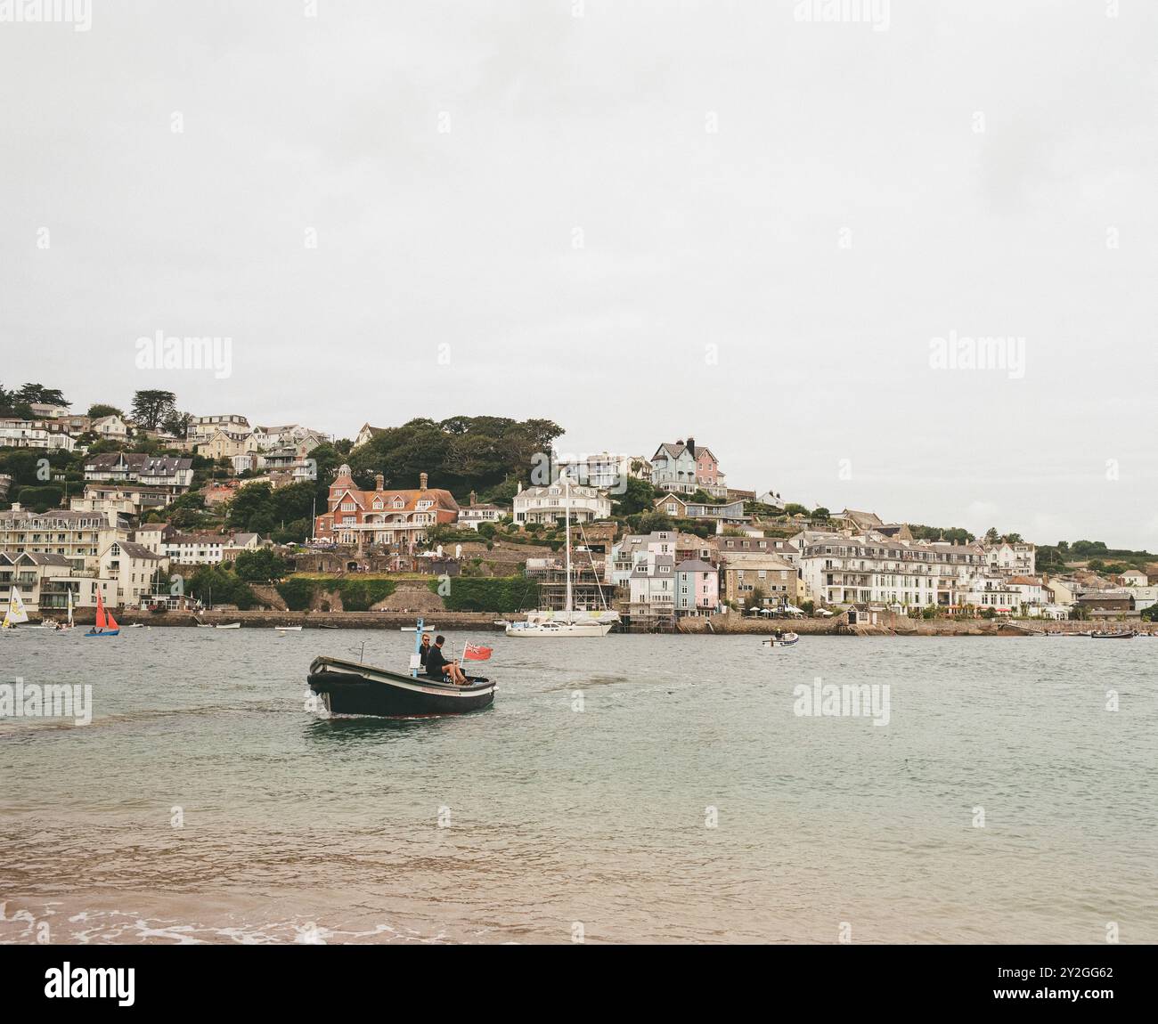 Salcombe passenger ferry boat between East Portlemouth beach and ...