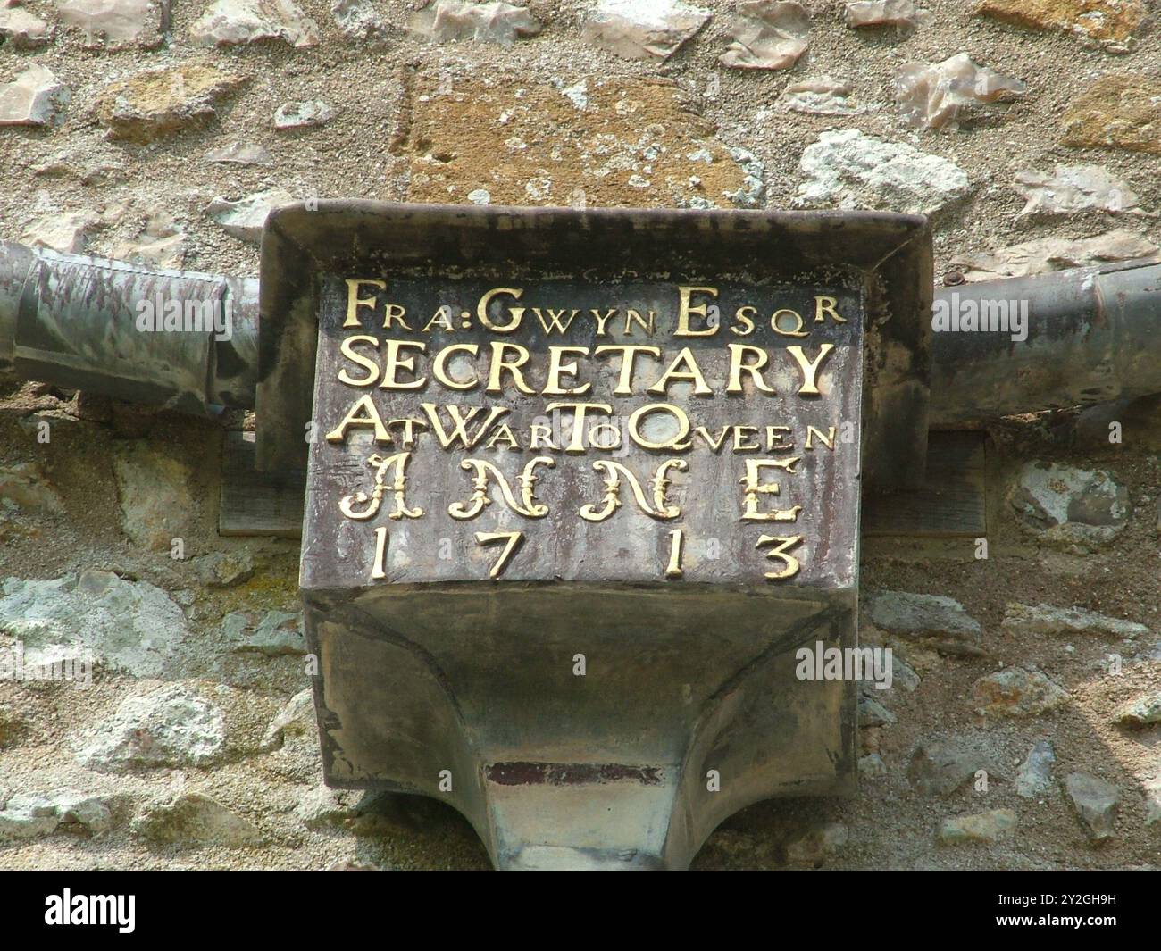 Lead Drain Hopper Head on Forde Abbey a 12th-century Cistercian ...