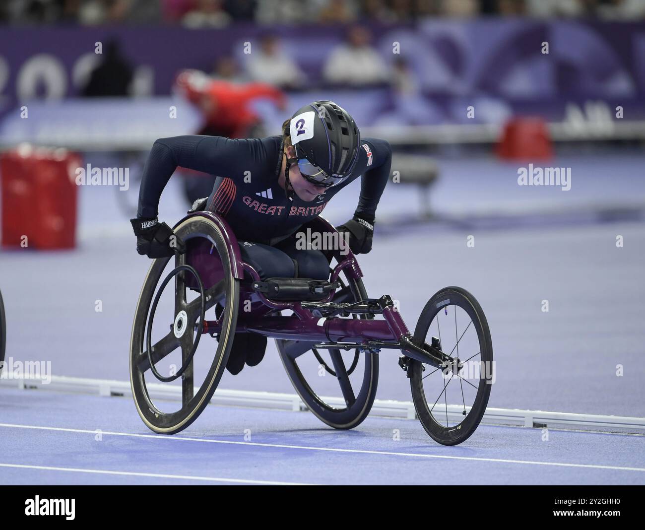 Fabienne Andre of Great Britain competing in the women’s 800m T34 at ...