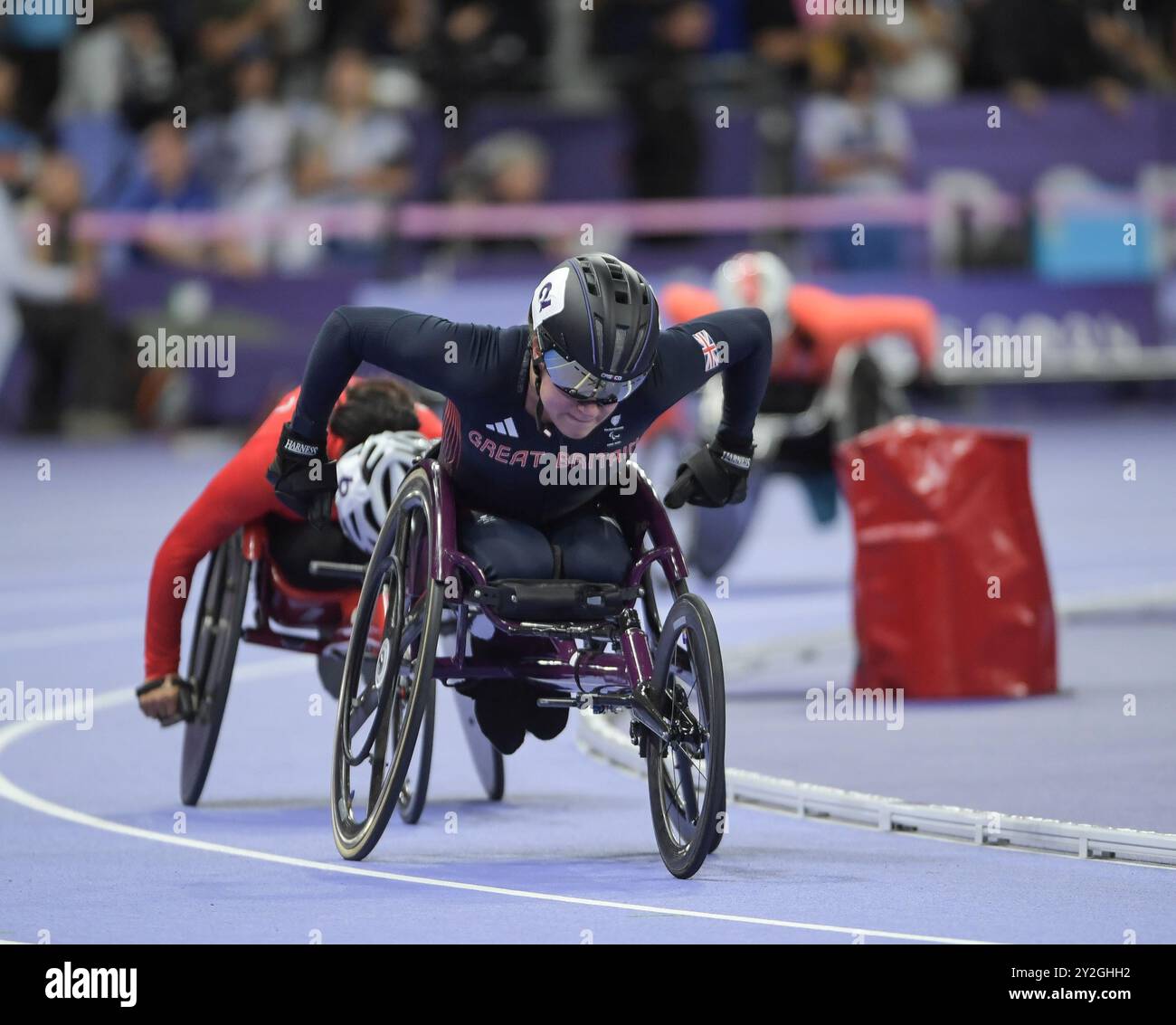 Fabienne Andre of Great Britain competing in the women’s 800m T34 at ...