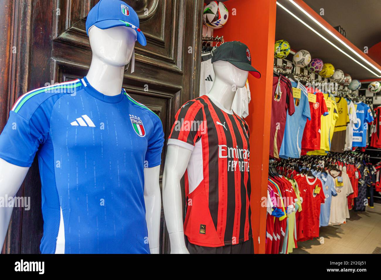 Rome Italy,Via di Propaganda,sportswear soccer football jersey store ...