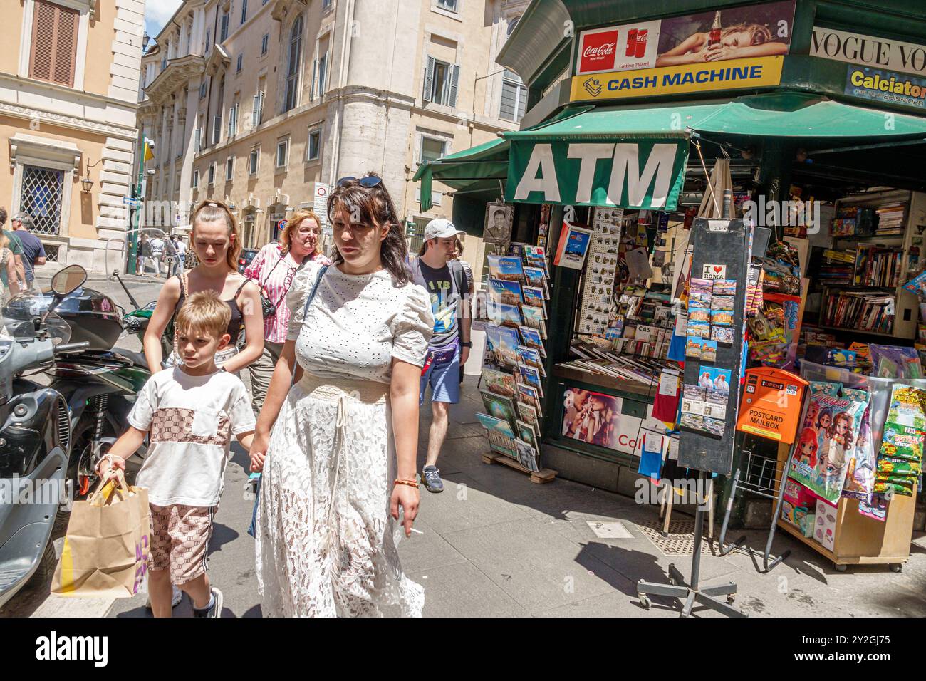 Rome Italy,Via di Propaganda,Via di Capo le Case,newsstand magazines ...