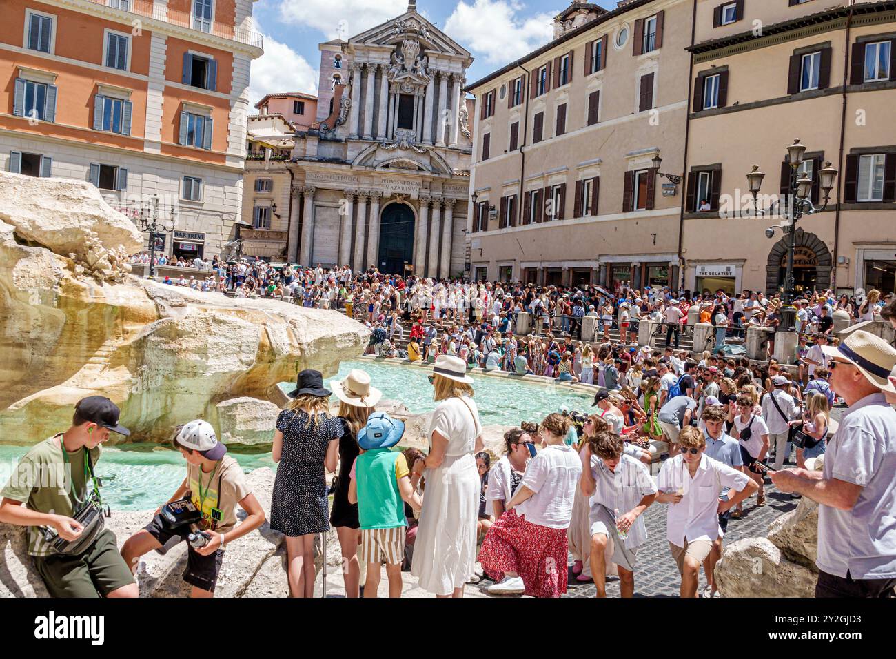 Rome Italy,Piazza di Trevi,Trevi Fountain,Fontana di Trevi,Baroque ...