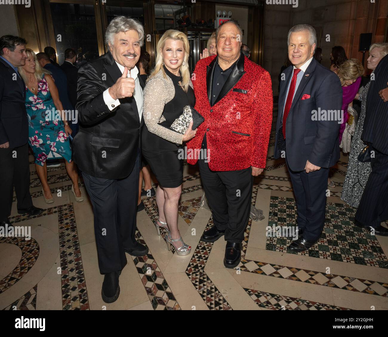 Tony Orlando, Rita Cosby, John Catsimatidis, and Tomaczek Bednarek attends the WABC Unforgetable ...