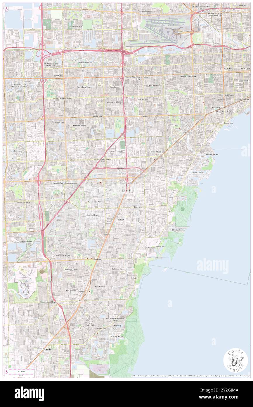 Miami dade county map hi-res stock photography and images - Alamy