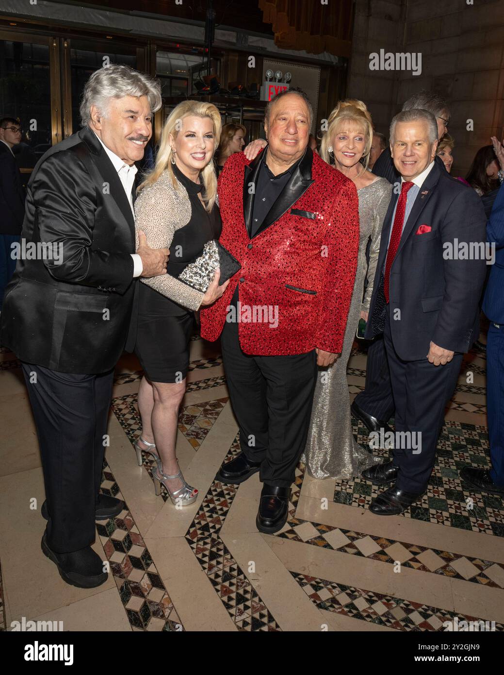 Tony Orlando, Rita Cosby, John Catsimatidis, Margo Catsimatidis and Tomaczek Bednarek attends ...