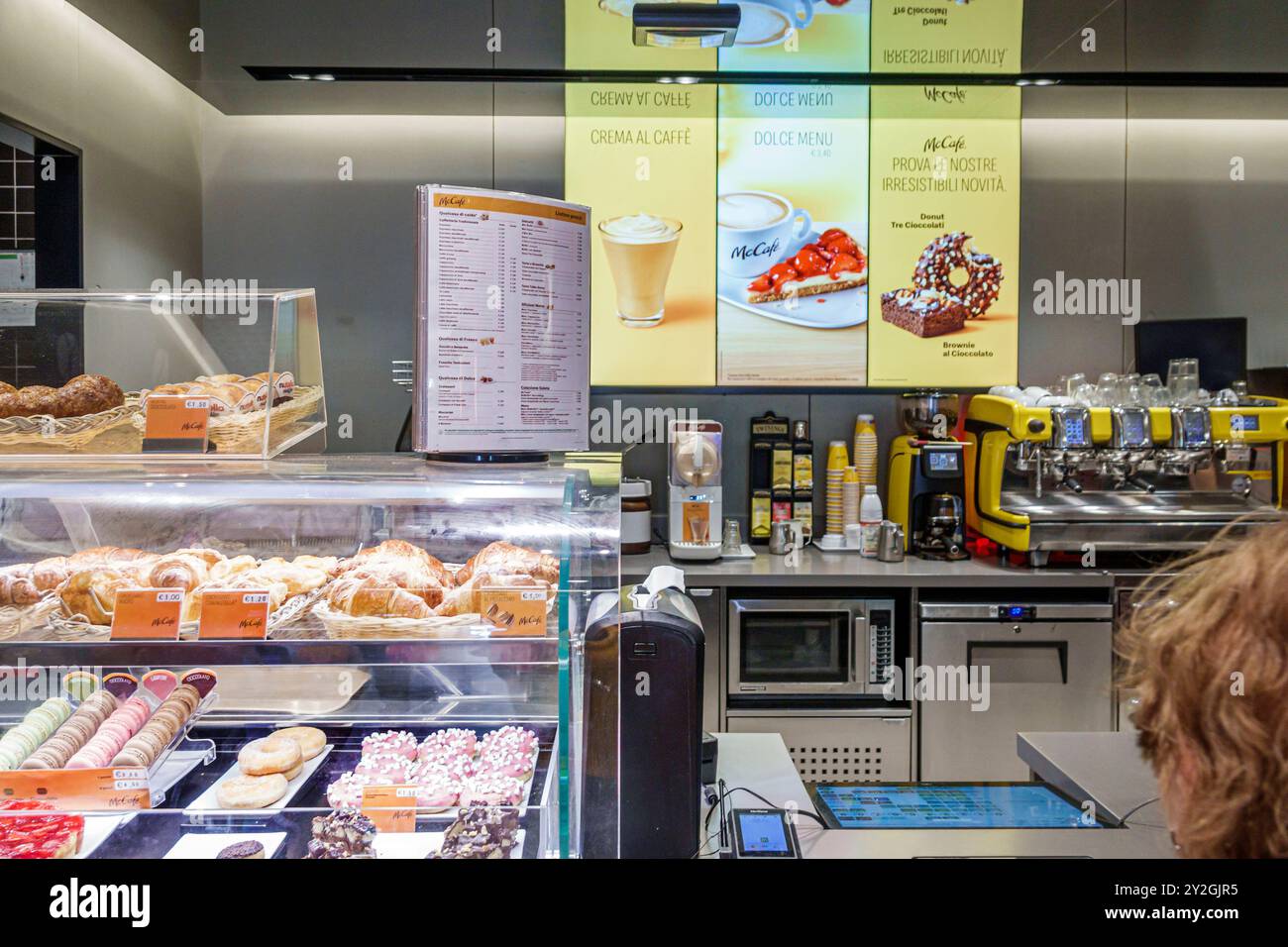 Rome Italy,Piazzale Flaminio,McDonald's fast food hamburger restaurant ...