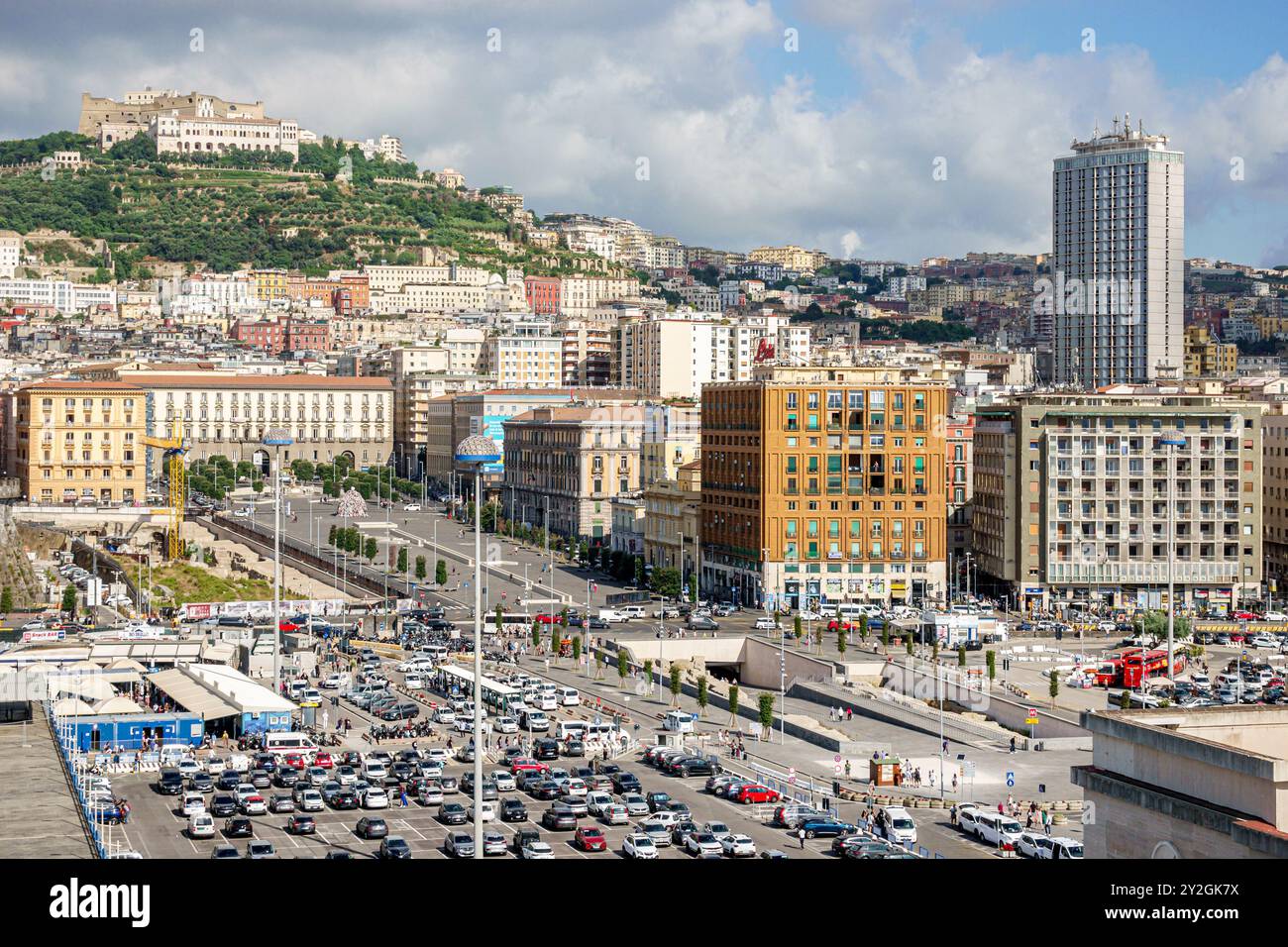 Naples Napoli Italy,Piazza Municipio,plaza square,Palazzo San Giacomo,Neoclassical-style palace ...