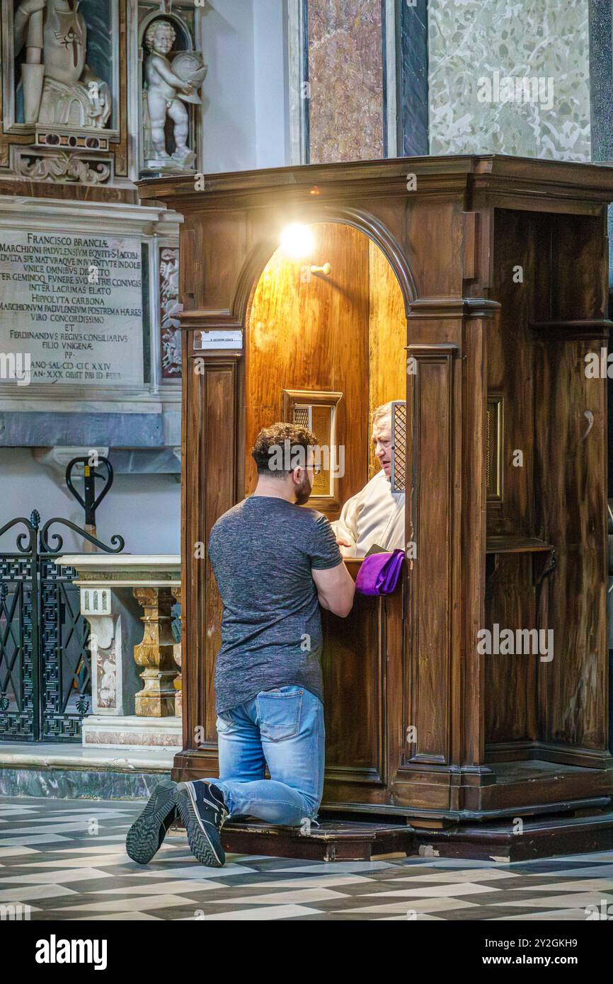Naples Napoli Italy,Via Duomo,Duomo di Napoli Catholic cathedral,inside ...