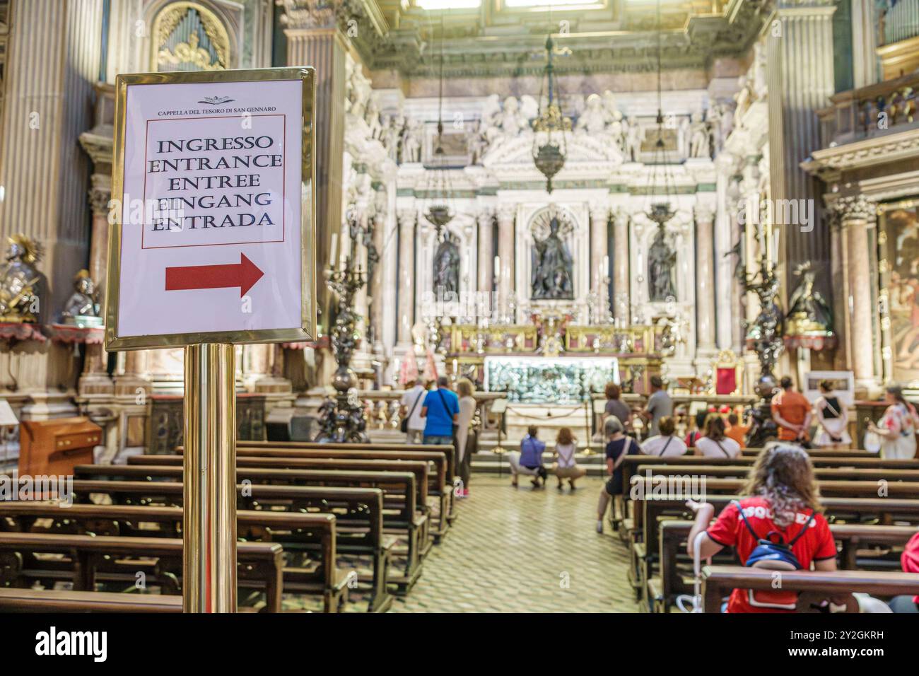 Naples Napoli Italy,Via Duomo,Duomo di Napoli Catholic cathedral,inside ...