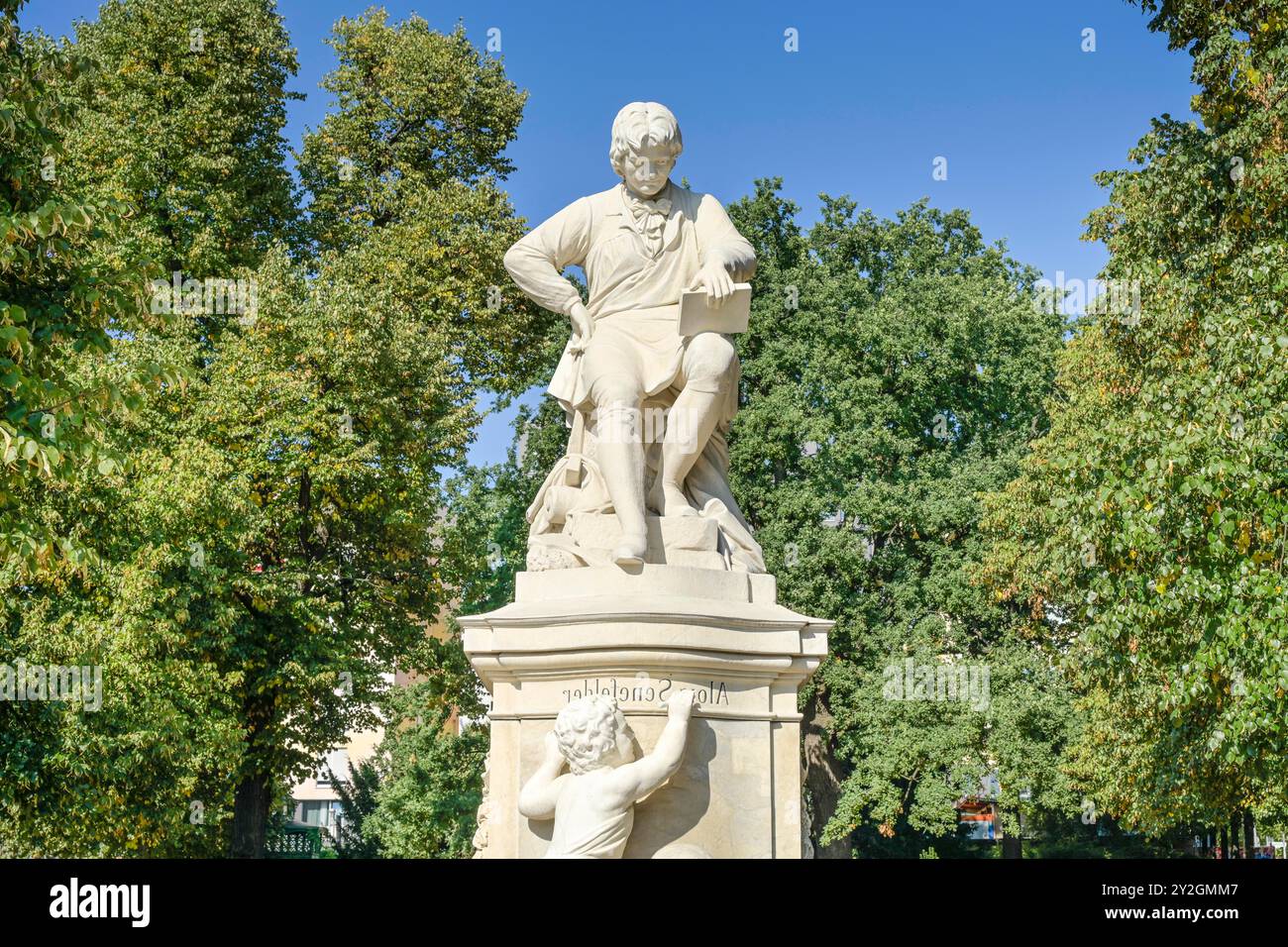 Denkmal Alois Senefelder, Senefelder Platz, Prenzlauer Berg, Pankow ...