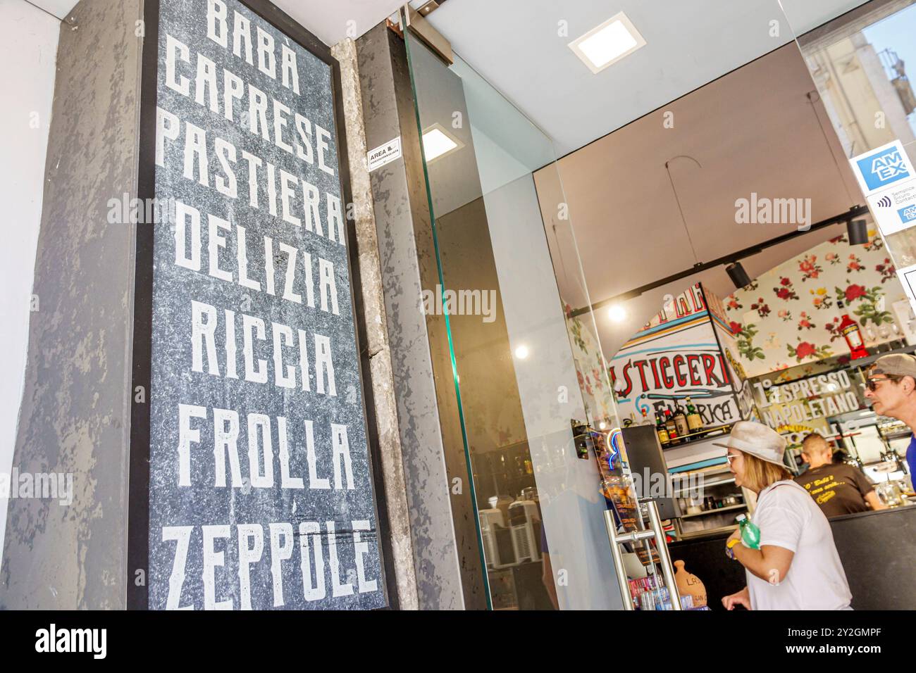 Naples Napoli Italy,Piazza San Gaetano,restaurant cafe entrance,sign ...