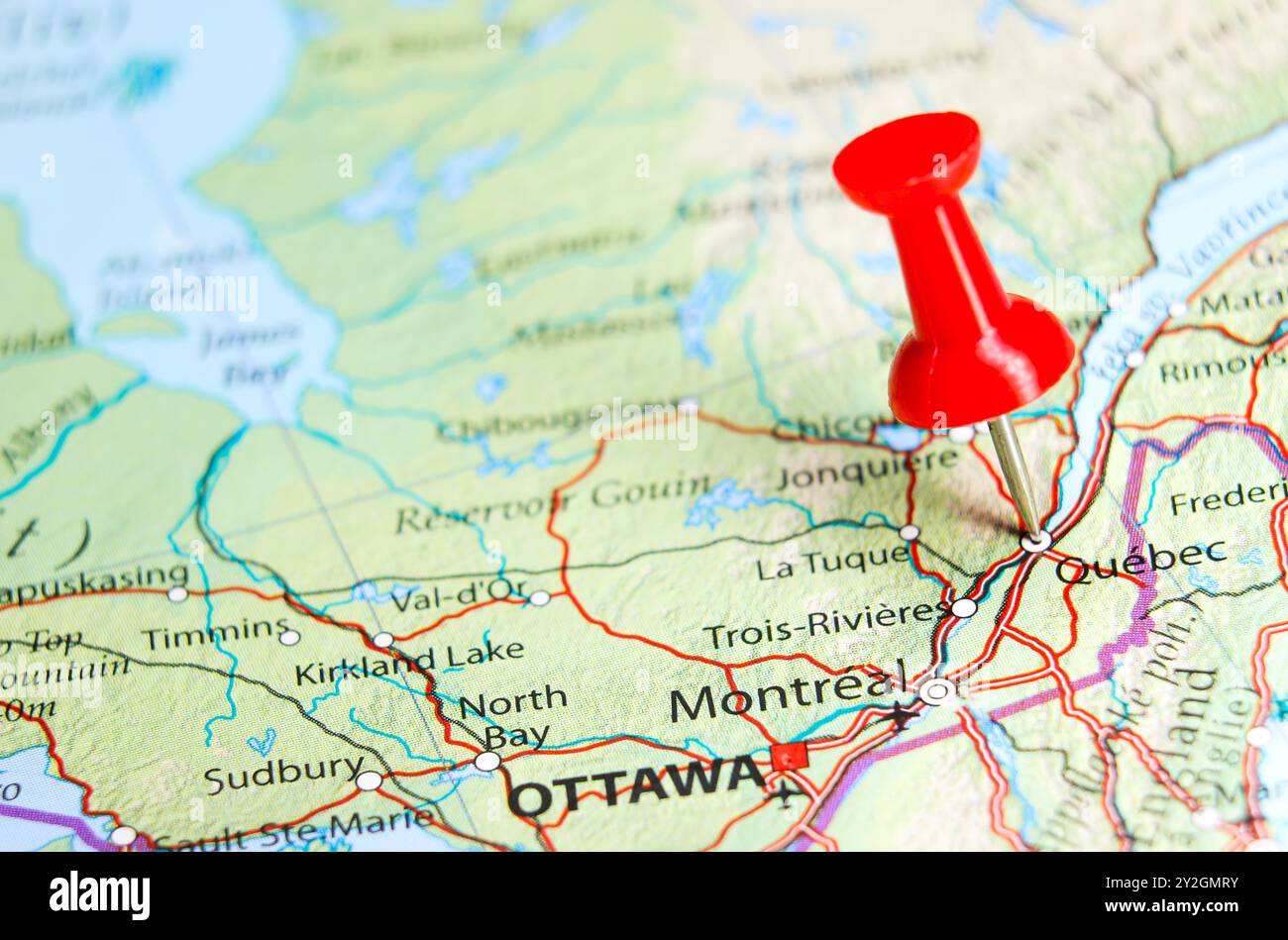 Political map of quebec hi-res stock photography and images - Alamy