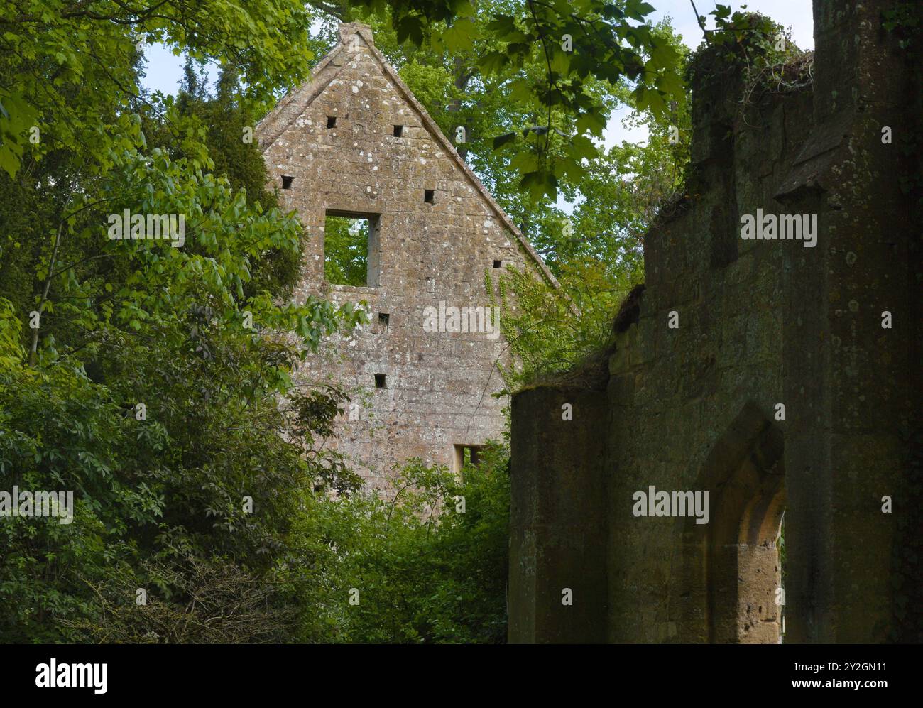 The Ruins Of Tithe Barn Are Located In The Grounds Of Sudeley Castle In ...
