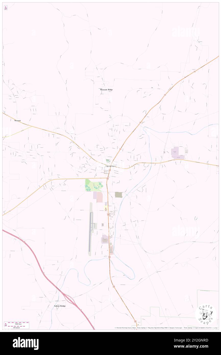 Hamilton alabama map Cut Out Stock Images & Pictures - Alamy