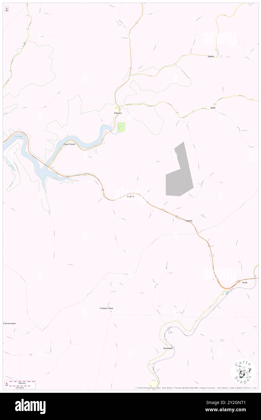 Knott county map Cut Out Stock Images & Pictures - Alamy