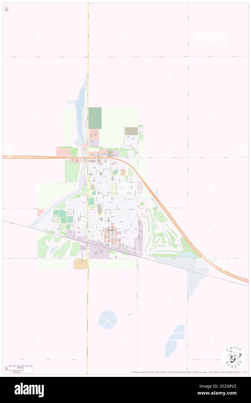 Map of groton south dakota hi-res stock photography and images - Alamy