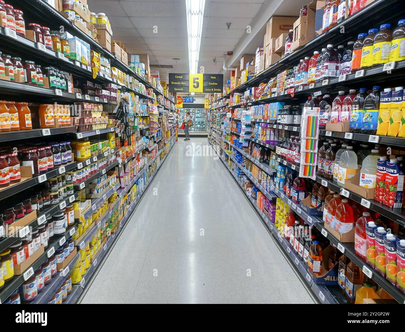 Toronto, On, Canada - August 23, 2024: Indoor view of the shelves in No ...