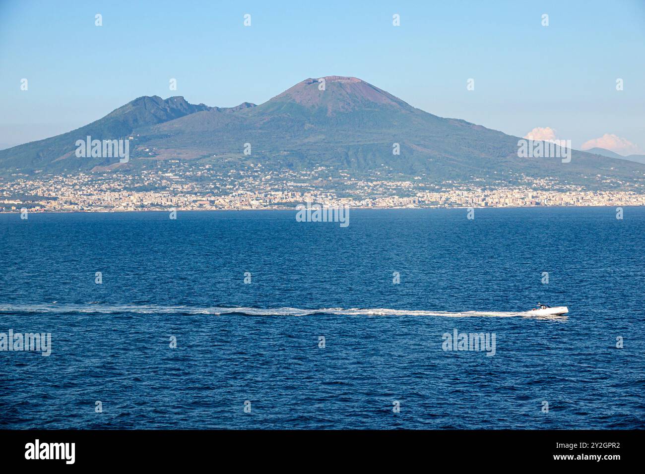 Naples Napoli Italy,Mediterranean Sea,Gulf of Naples,Mount Vesuvius ...
