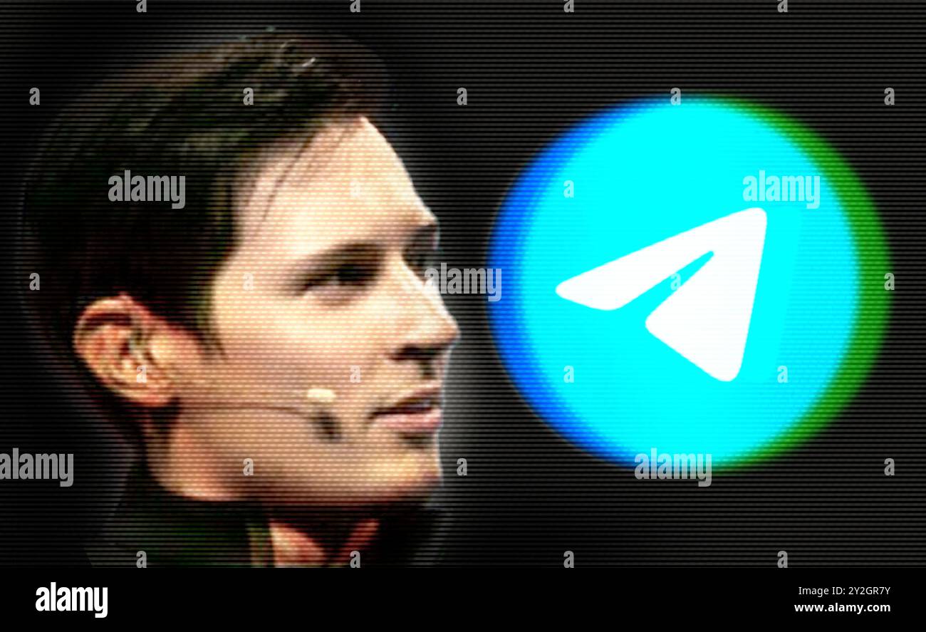 Ukraine, August 31, 2024: in this photo there is the logo of the ...