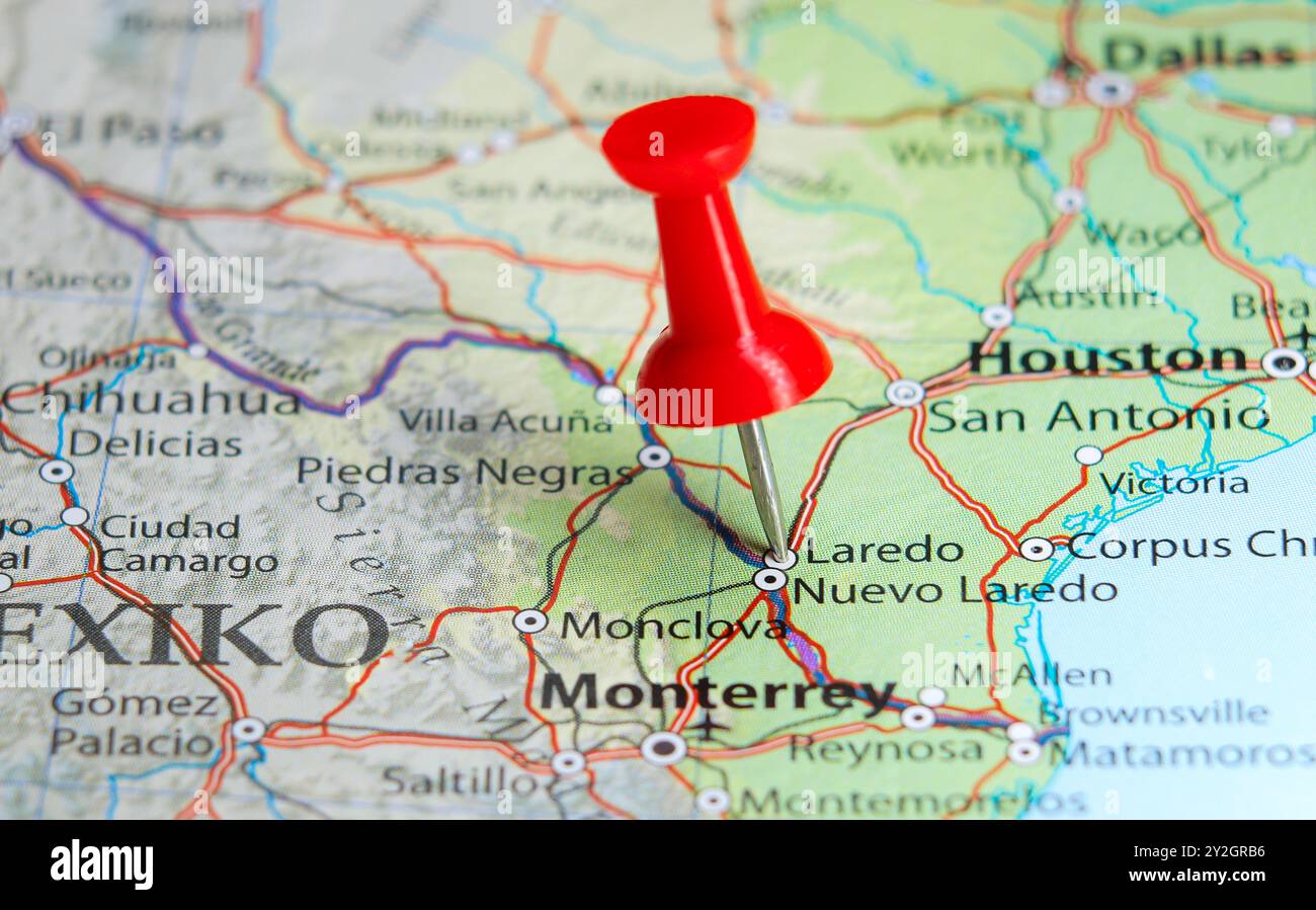 Map of laredo hi-res stock photography and images - Alamy
