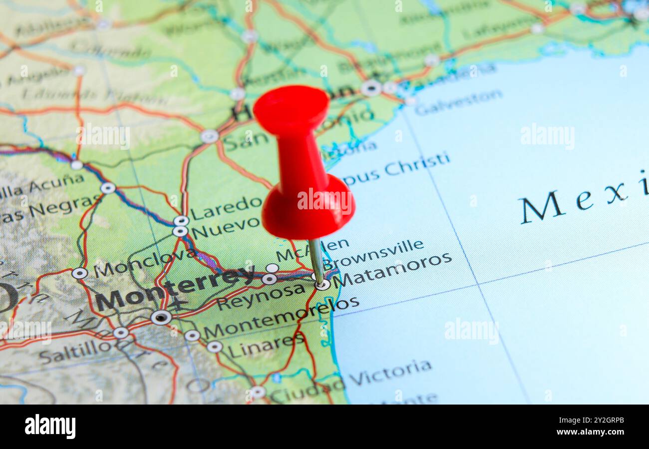 Map of matamoros mexico hi-res stock photography and images - Alamy