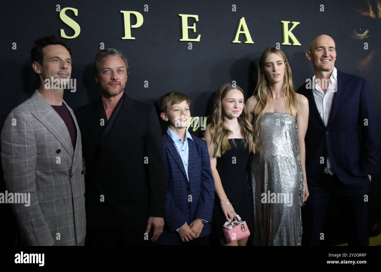 New York NY- Sept 9: Scoot McNairy, James McAvoy, Dan Hough, Alix West ...