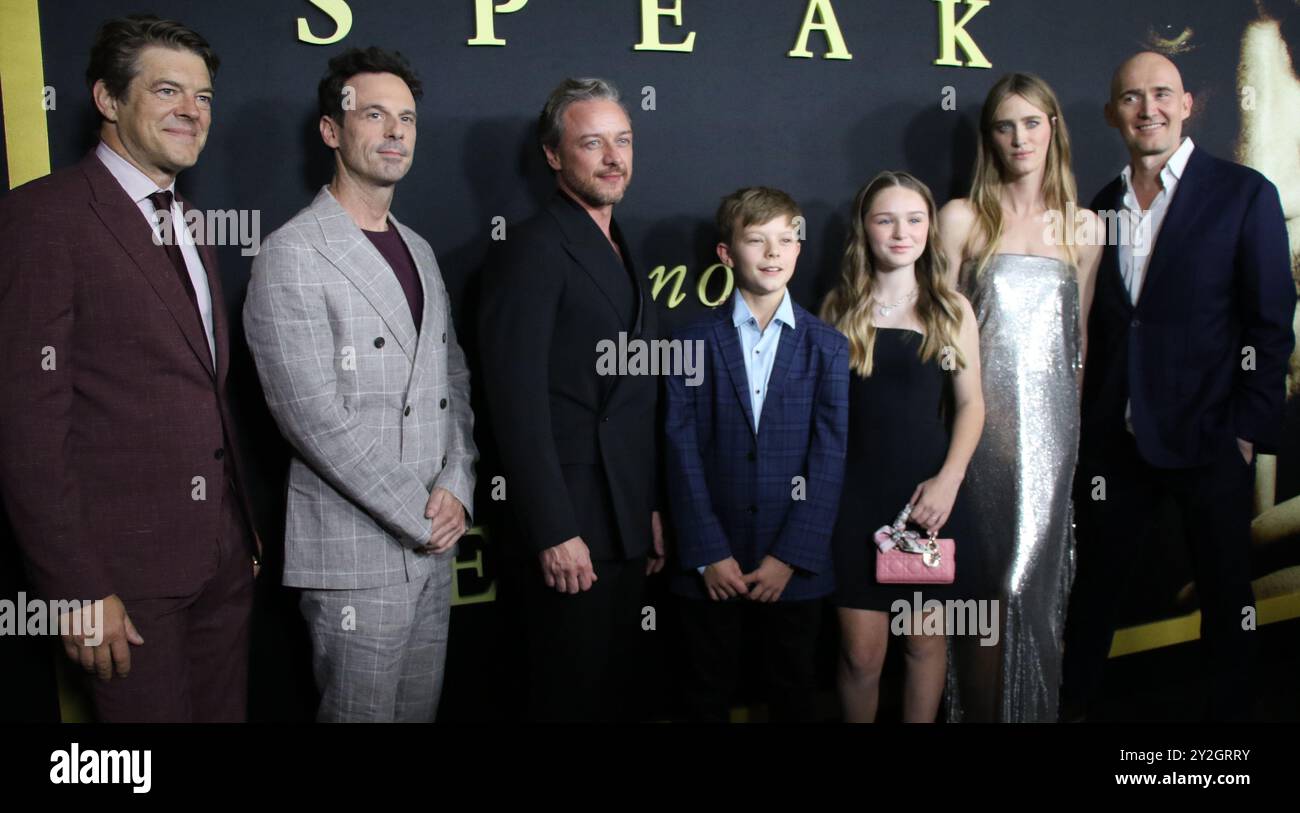 New York NY- Sept 9: Jason Blum, Scoot McNairy, James McAvoy, Dan Hough ...