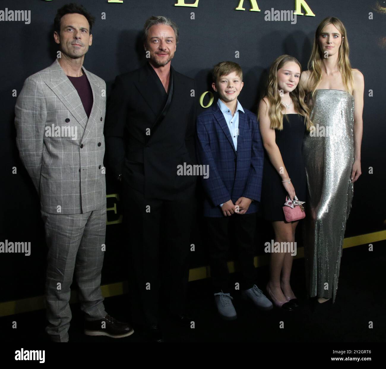 New York NY- Sept 9: Scoot McNairy, James McAvoy, Dan Hough, Alix West ...