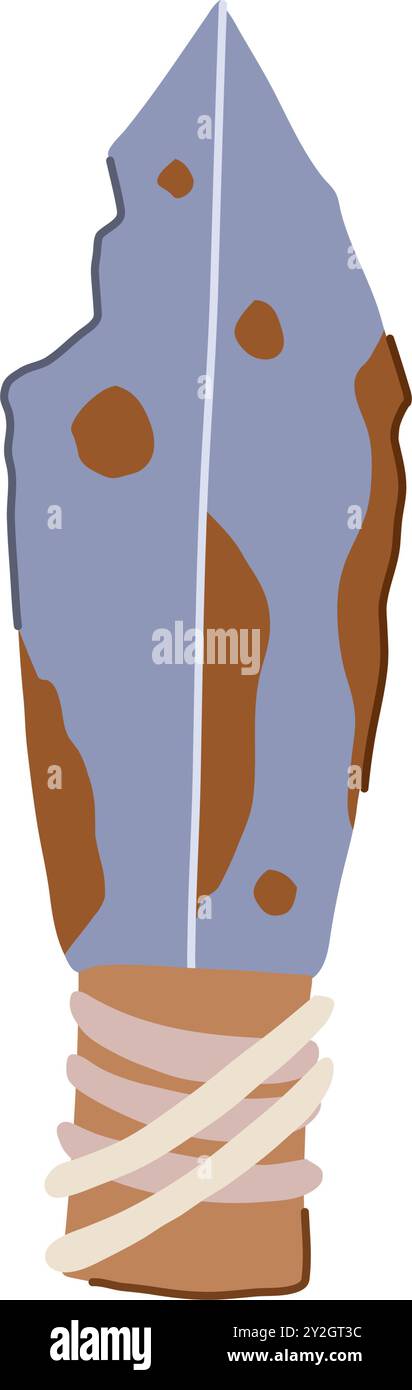 prehistoric arrowhead cartoon vector illustration Stock Vector Image ...