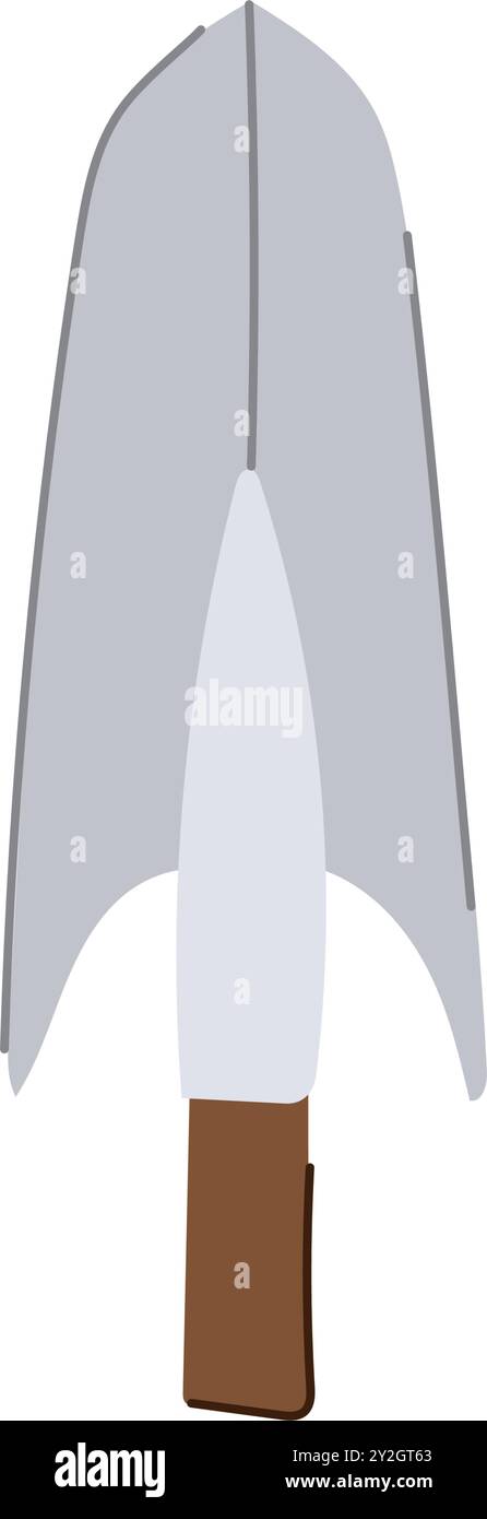 indigenous arrowhead cartoon vector illustration Stock Vector Image ...