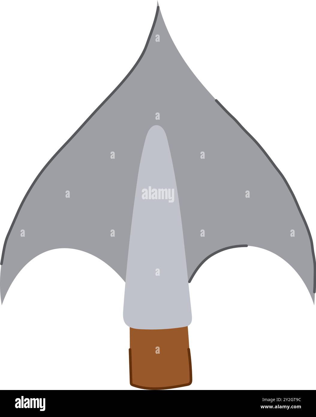 archaeology arrowhead cartoon vector illustration Stock Vector Image ...