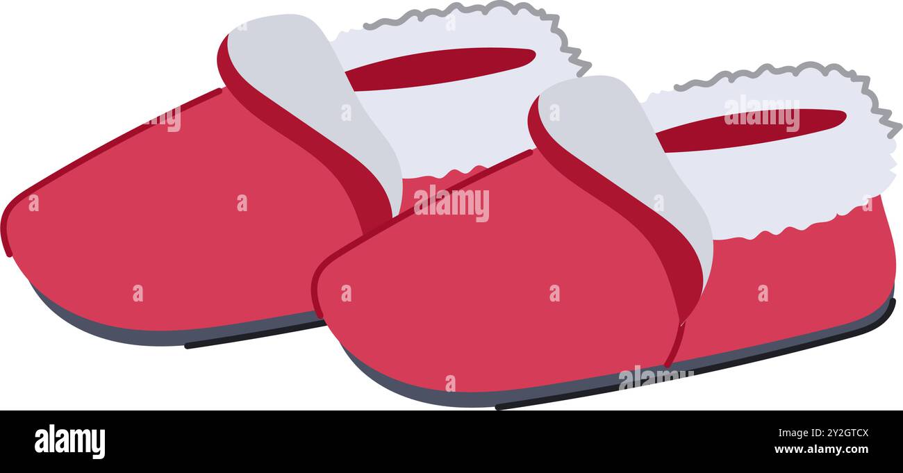 cozy baby booties cartoon vector illustration Stock Vector Image & Art ...