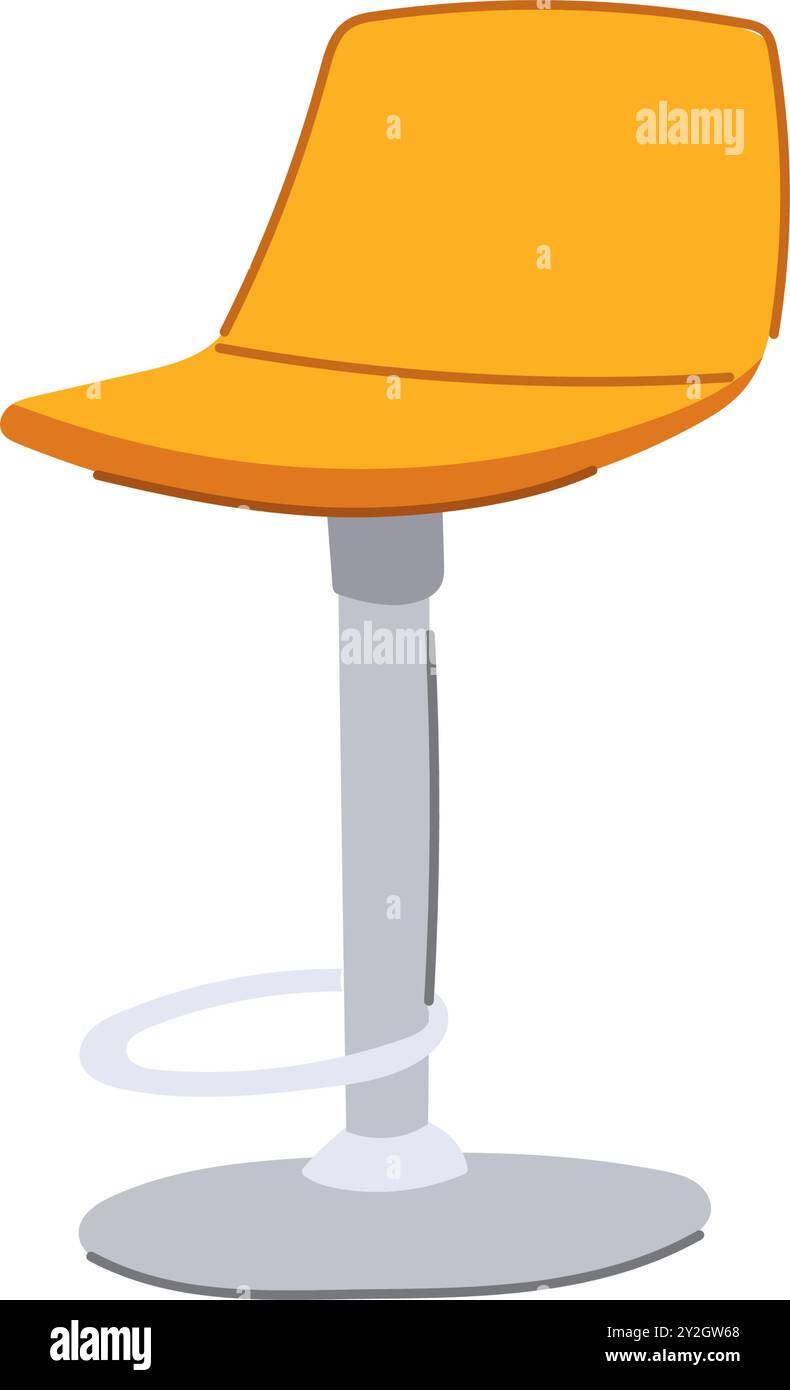seating bar stool cartoon vector illustration Stock Vector Image & Art ...