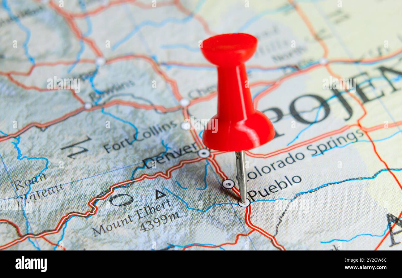 Pueblo map hi-res stock photography and images - Alamy