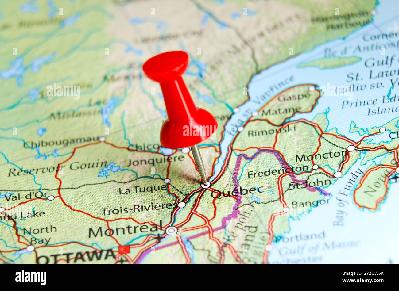Political map of quebec hi-res stock photography and images - Alamy