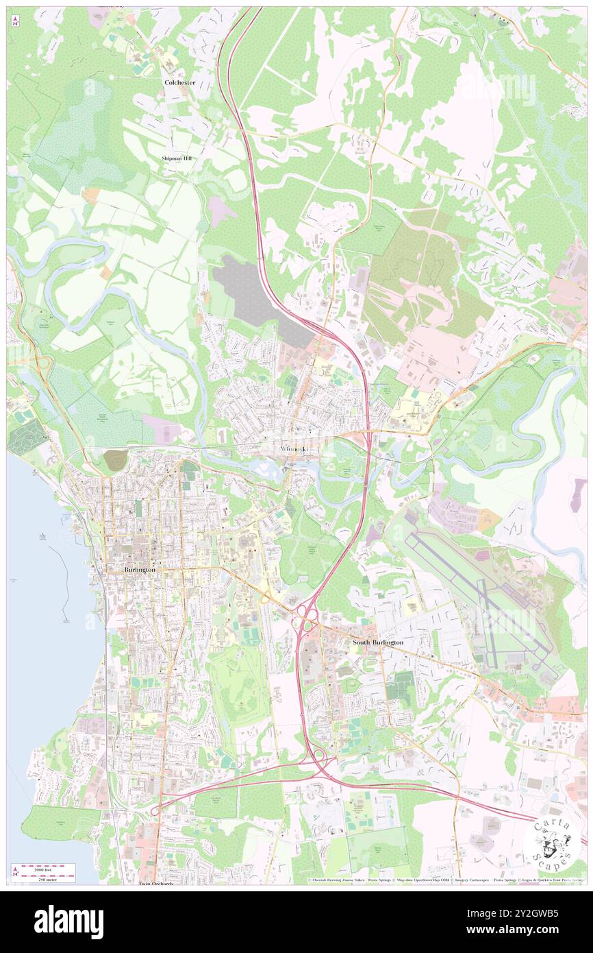 Map of winooski hi-res stock photography and images - Alamy