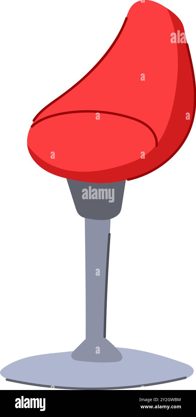 swivel bar stool cartoon vector illustration Stock Vector Image & Art ...