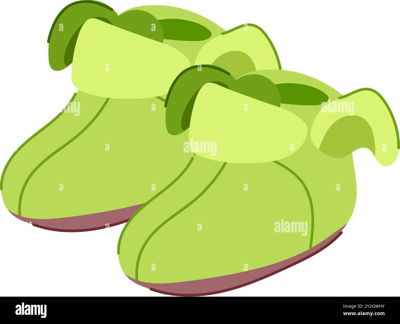 crochet baby booties cartoon vector illustration Stock Vector Image ...