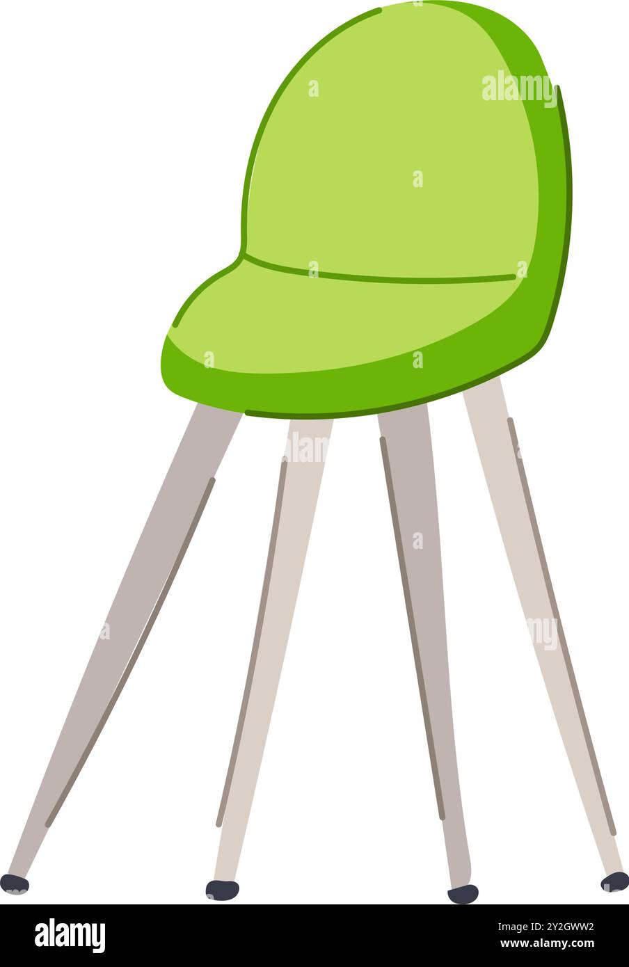 adjustable bar stool cartoon vector illustration Stock Vector Image ...